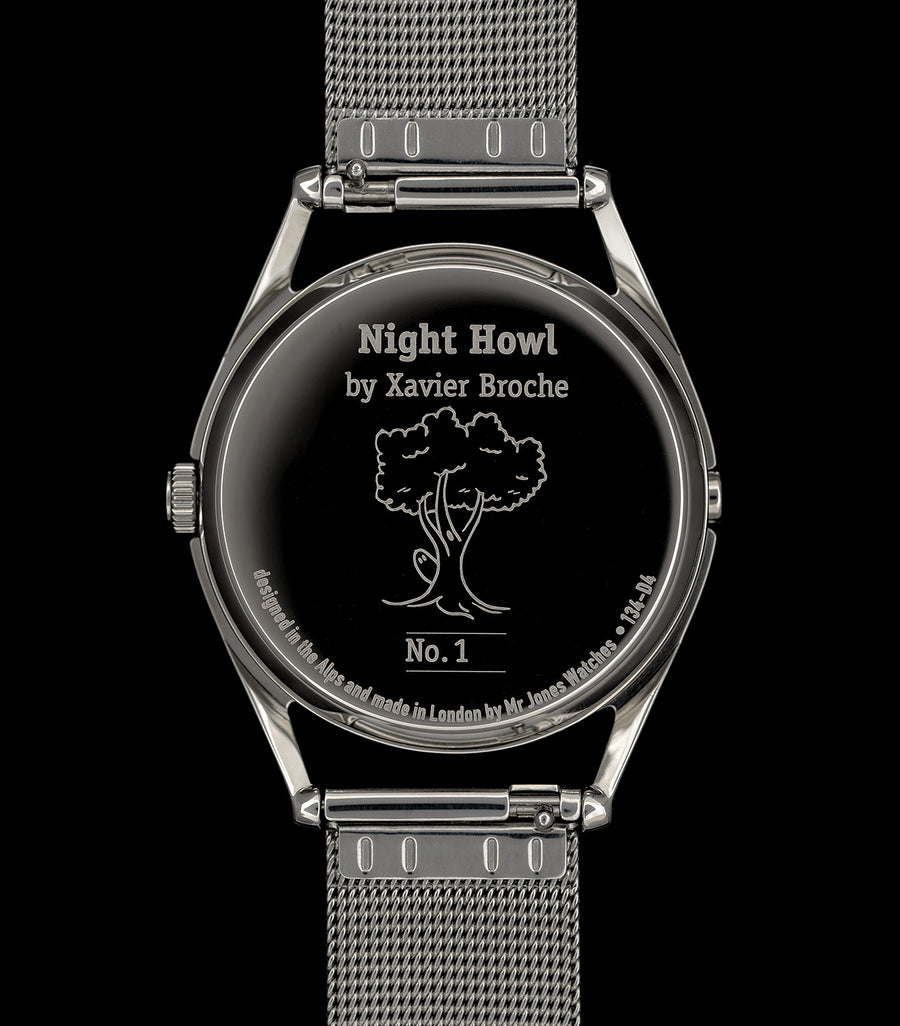 Night Howl | Limited edition watch | Xavier Broche X Mr Jones Watches